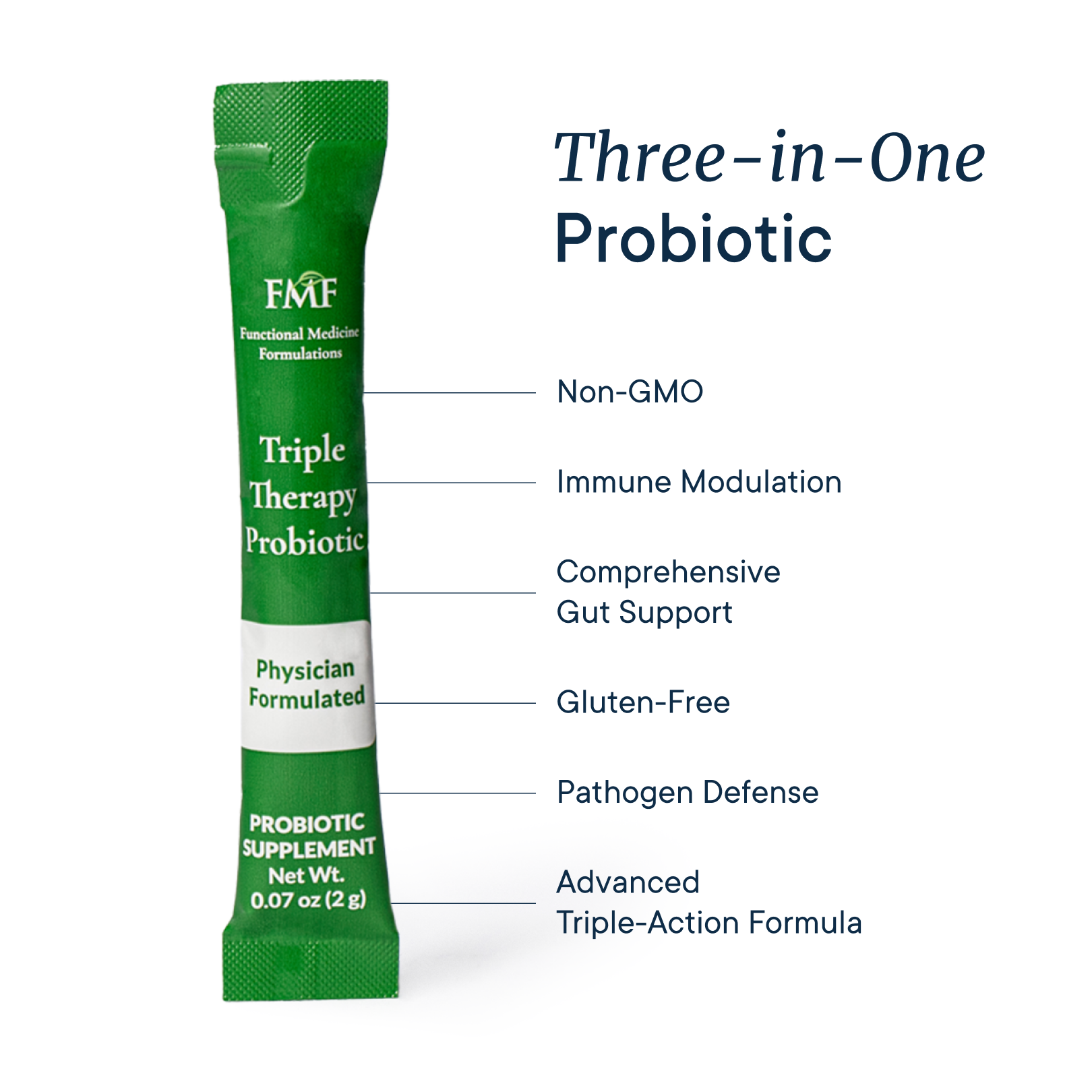 Triple Therapy Probiotic Powder Sticks – The Ruscio Institute LLC